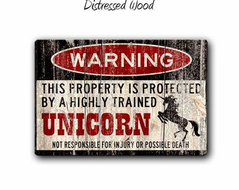 Unicorn sign | Etsy
