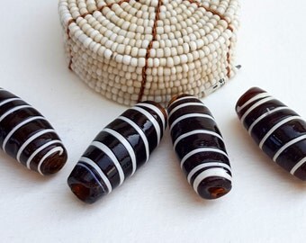 Striped trade beads | Etsy