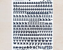 Unique rub on letters related items | Etsy