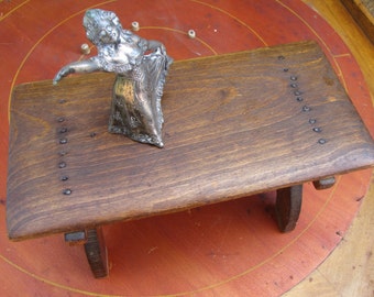 Carved wood stool | Etsy