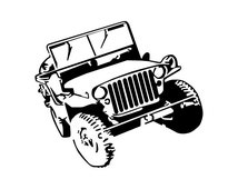Unique willys jeep decals related items | Etsy