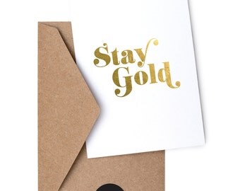 Stay gold ponyboy | Etsy