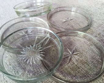 Cut glass coasters | Etsy