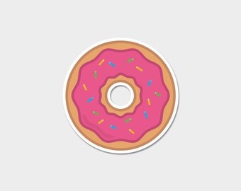Donut decal | Etsy