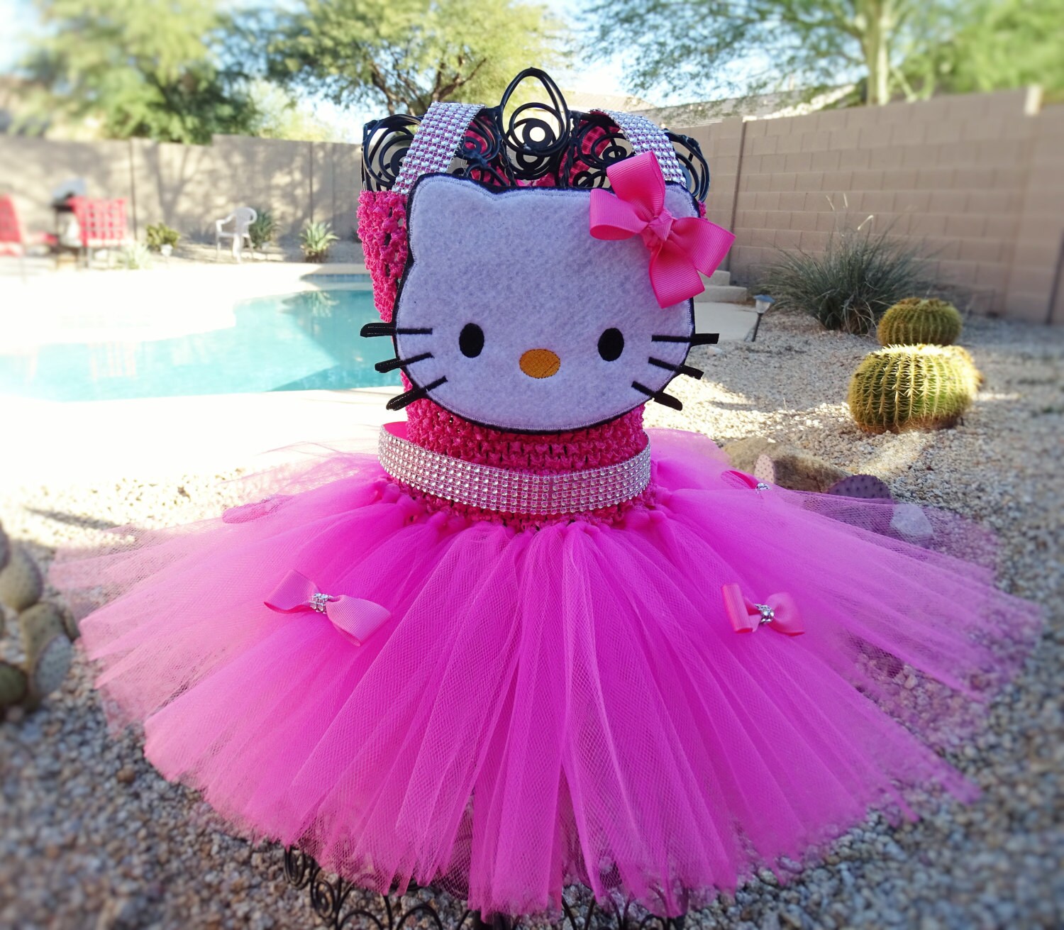 Glam Hello Kitty Inspired tutu dress