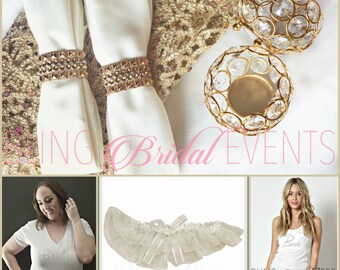 Affordable Bling Event Decor by BlingBridalEvents on Etsy