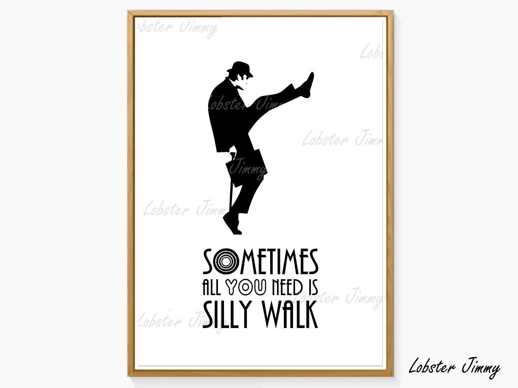 Ministry of Silly Walks Monty Python Print Digital Art