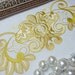 Machine Embroidery Design Rich gold border 3 sizes