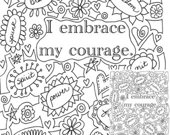 Self Esteem Coloring Printable Coloring Pages