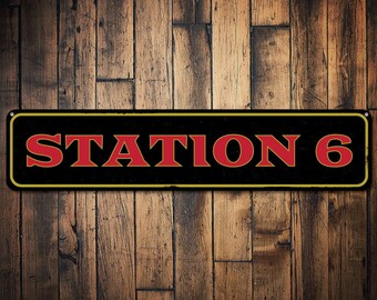 Fire department sign | Etsy