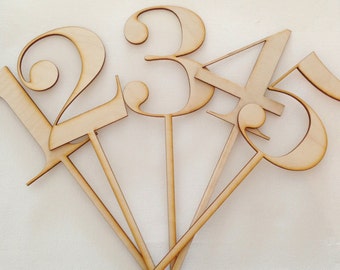 Laser cut numbers | Etsy