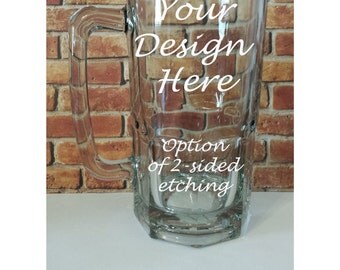 Etched beer mugs | Etsy