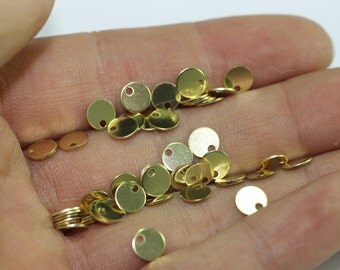 20 mm Matt Silver Plated Coins Charm Round Stamping Discs