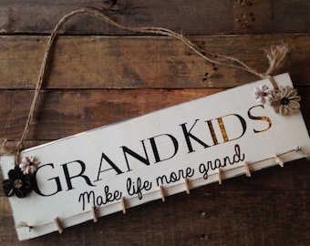 Grandkids sign | Etsy