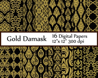 Gold Foil Digital Paper: GOLD DIGITAL PAPER