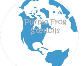 World map stencil | Etsy