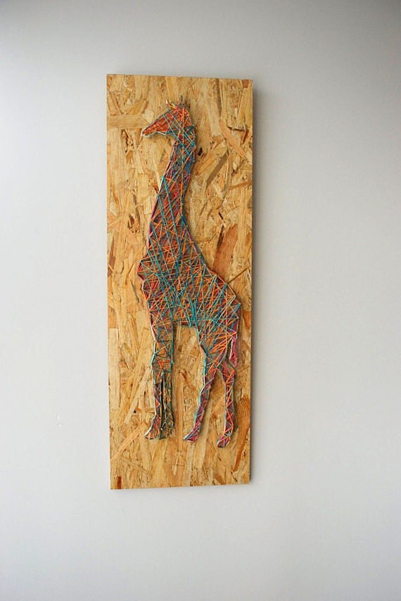 Items similar to Giraffe String Art Wall Decor on Etsy
