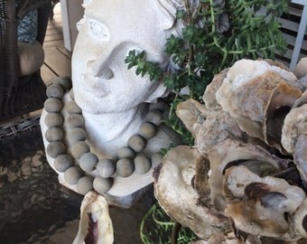 Oyster shell pendant | Etsy