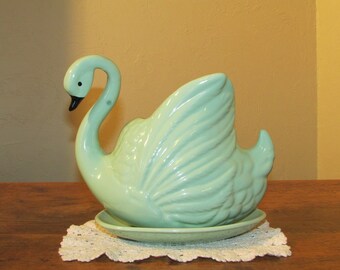 Ceramic swan | Etsy