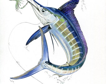 Unique saltwater fish art related items | Etsy