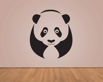Panda wall decal | Etsy