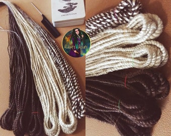 Wool dreads synthetic dreads beads and winter hats by AliceDreads