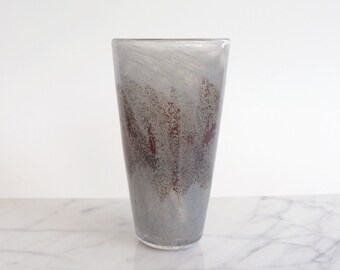 Speckled glass vase | Etsy