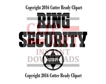 Ring security sign | Etsy