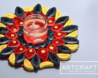 Unique quilled candle related items | Etsy