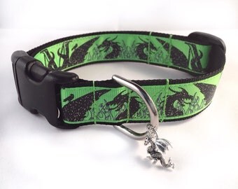 Dragon dog collar | Etsy
