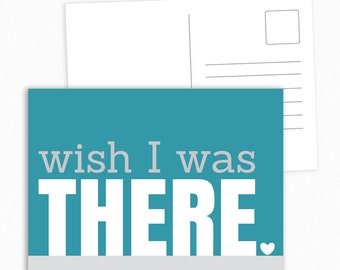 Wish I was there Postcard by gracefulaf on Etsy