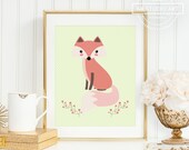 Unique fox nursery related items | Etsy