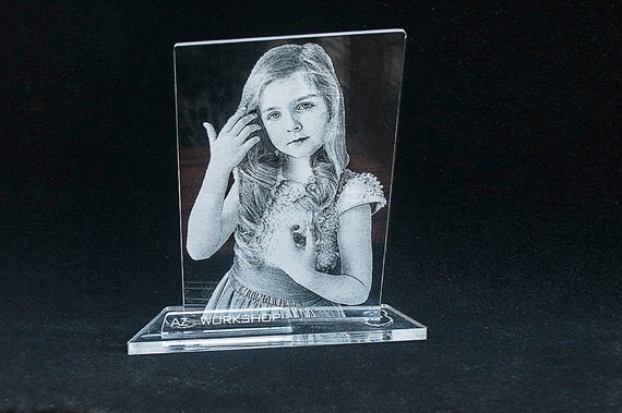 Photo Engraved Acrylic Personalised Photo Engraved Engraved