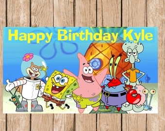 Spongebob banner | Etsy