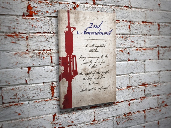 2nd Amendment Canvas Print Wall Art