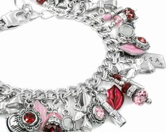 Charm Bracelets Charm Necklace Personalized by BlackberryDesigns