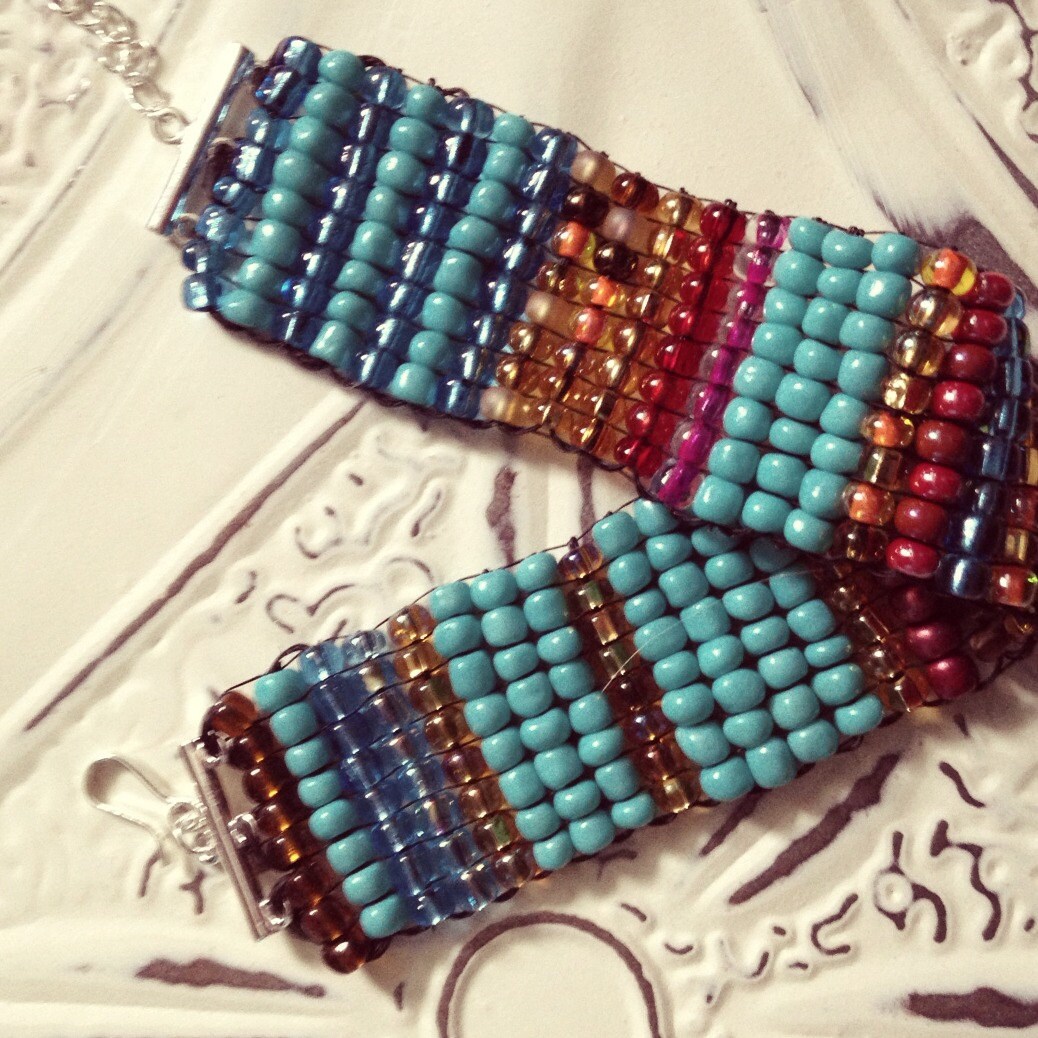 Sundance Inspired Beaded Cuff Bracelet by SimplyDivineDarling