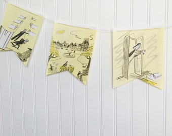 Unique book garland related items | Etsy