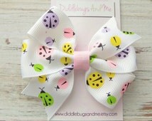 Unique ladybug hair bow related items | Etsy