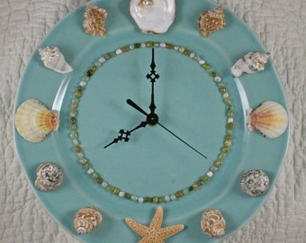 Seashell clock | Etsy