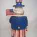 Uncle Sam Paper Mache Folk Art Primitive by papiermoonprimitives