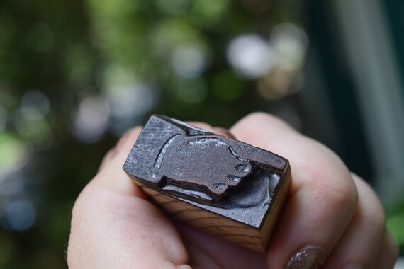 pointing finger stamp steam punk stamphand stampcraft