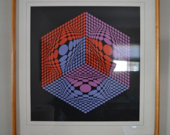 Victor vasarely | Etsy