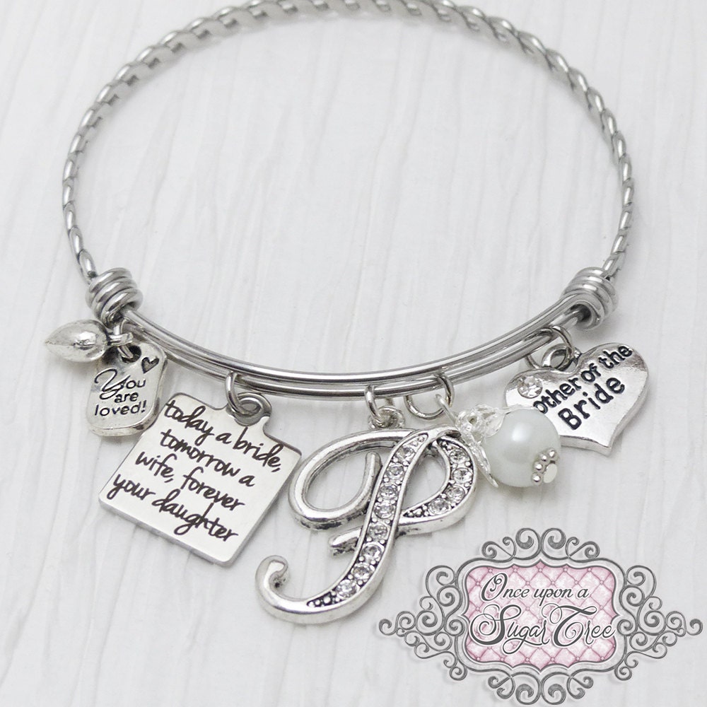 Mother of the Bride Bracelet Today a Bride Tomorrow a Wife