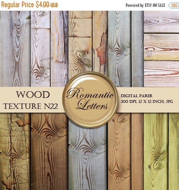 SALE Digital paper pack Wood texture by RomanticLetters on Etsy