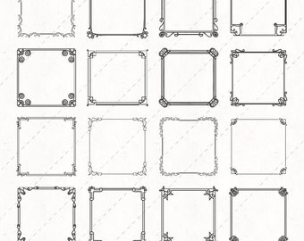 Border calligraphy | Etsy