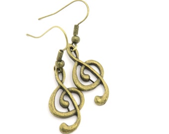 Unique music notes jewelry related items | Etsy