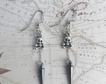 Items similar to Spiked Skull High Heels on Etsy