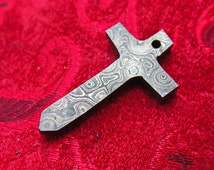 Popular items for damascus pendant on Etsy
