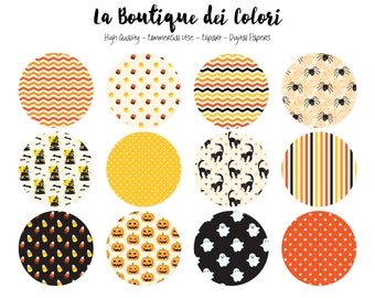 Coral and teal Bokeh Circles Clipart Cute Circle Clip art.